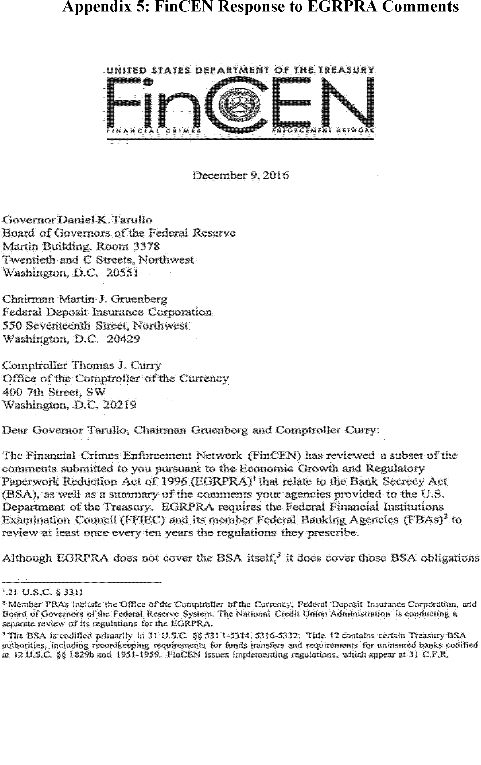 Federal Register :: Joint Report to Congress: Economic Growth and ...